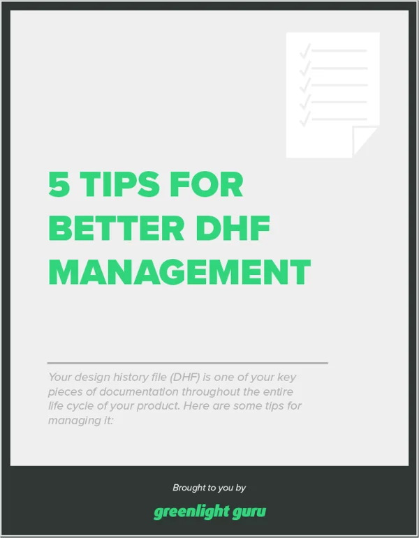 5 Tips for DHF Management - Free Download