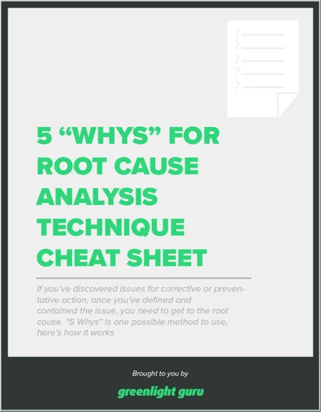 5 'Whys' for Root Cause Analysis - Free Download