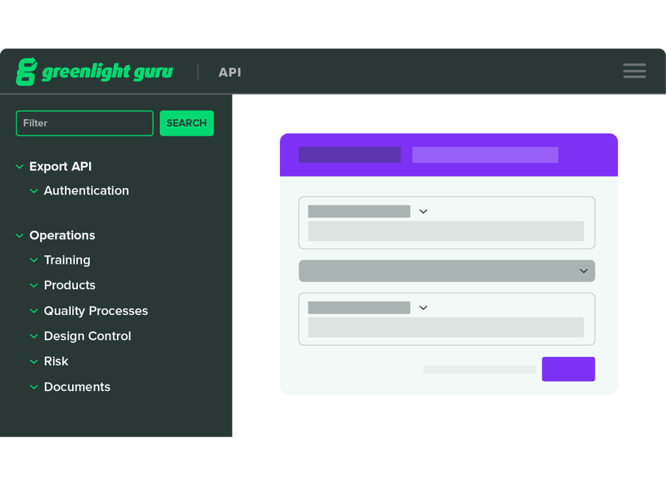 API & Integrations | Greenlight Guru