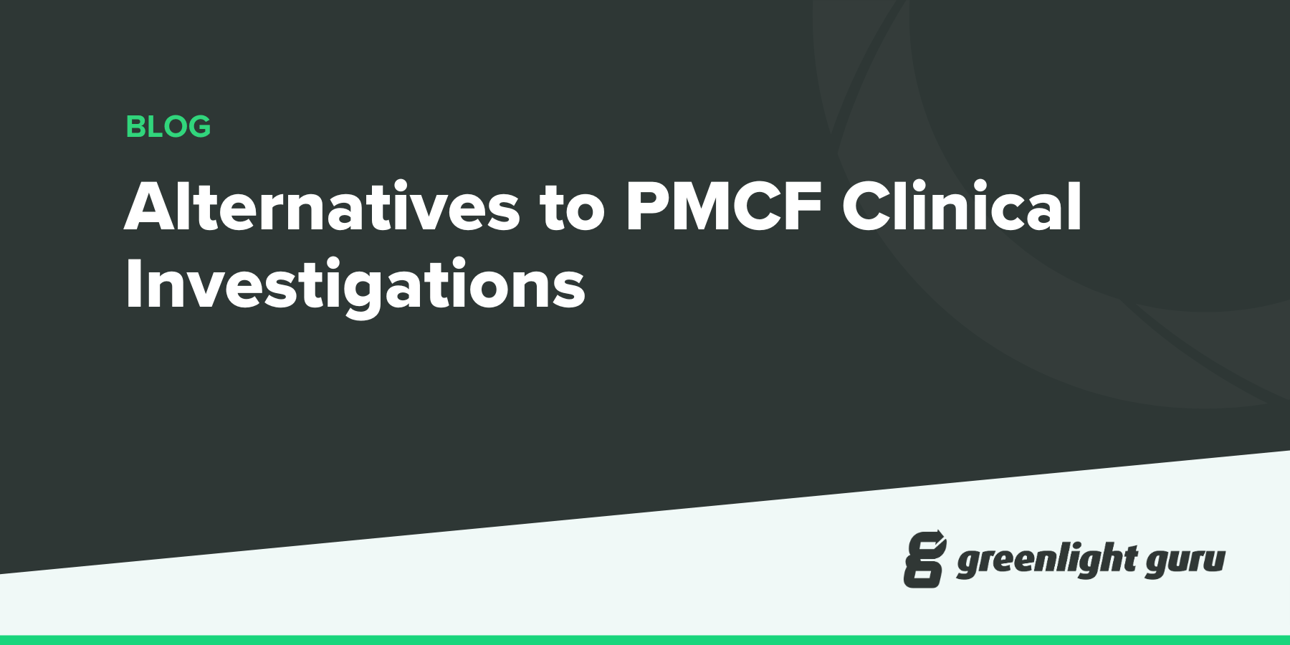 Alternatives to PMCF Clinical Investigations
