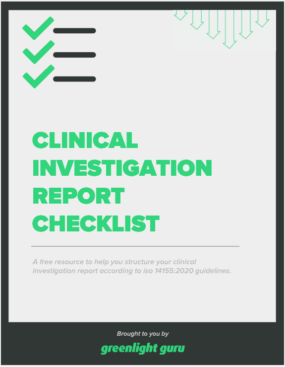 Clinical Investigation Report Checklist - Free Download