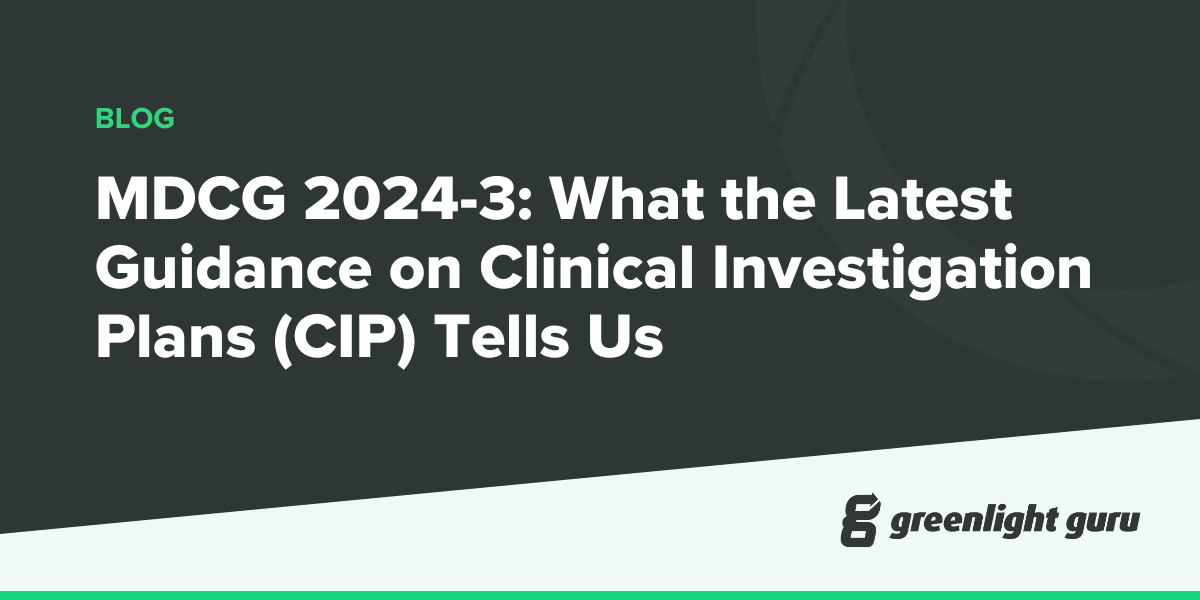 MDCG 2024-3: What the Latest Guidance on Clinical Investigation Plans ...