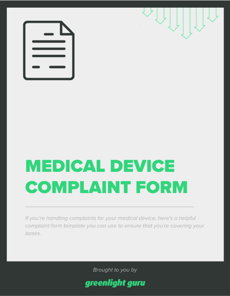 Medical Device Complaint Form - Free Download