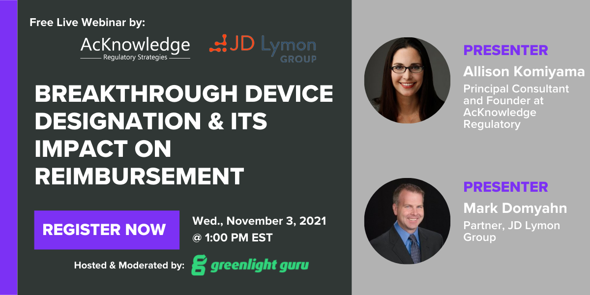 Breakthrough Device Designation & Its Impact on Reimbursement