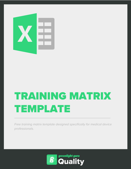 Training Matrix Template - Free Download