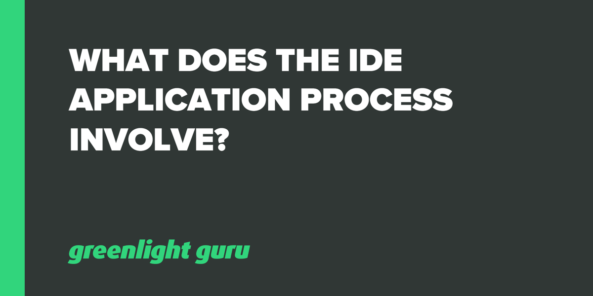What Does the IDE Application Process Involve?
