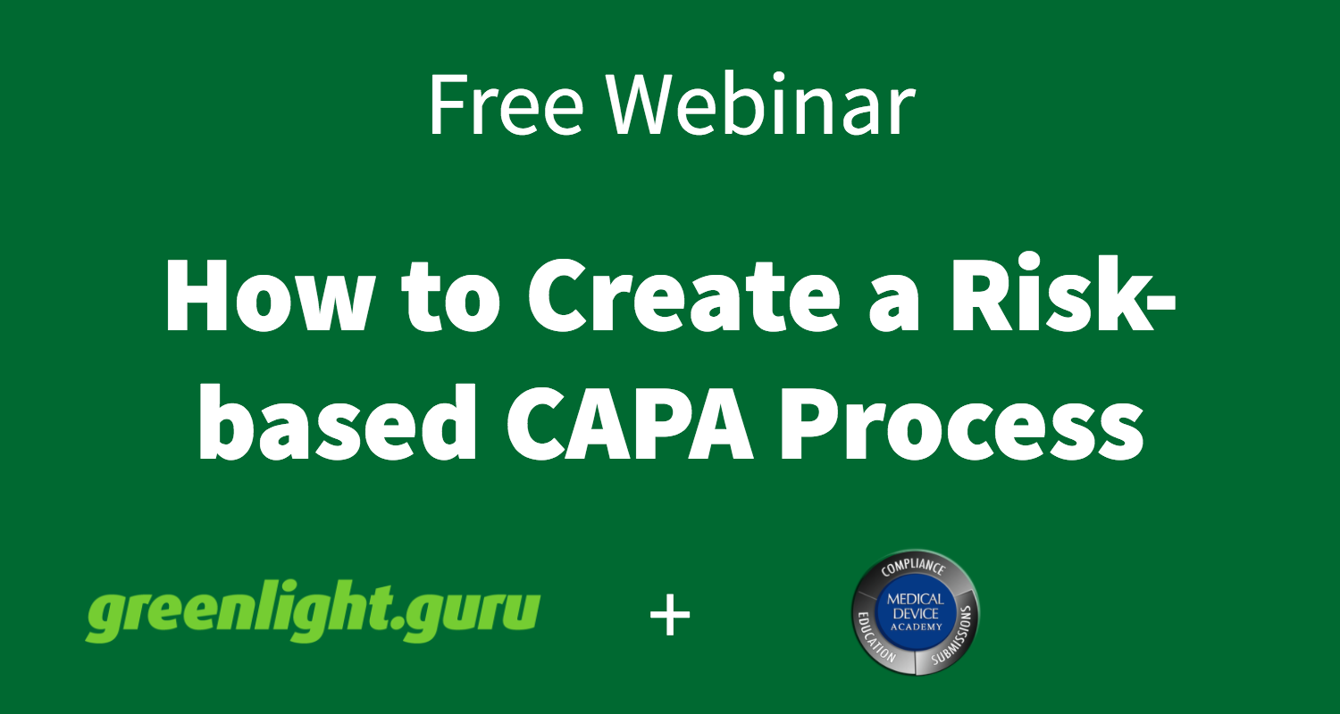 eQMS Software (Enterprise Quality Management System) for Medical Devices | greenlight.guru