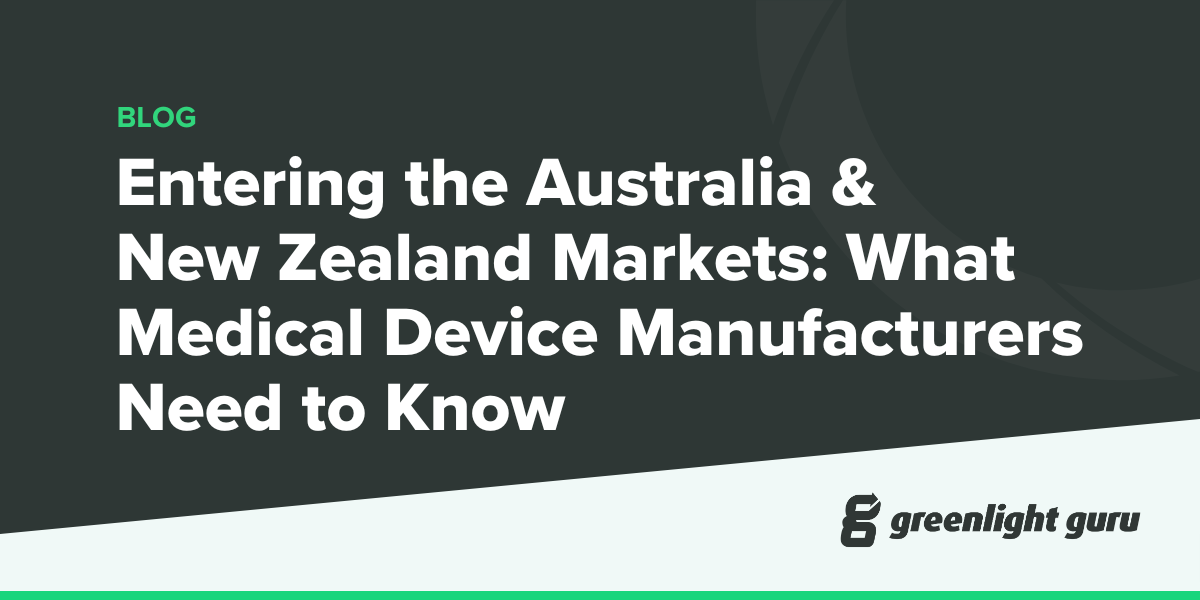 Australia & New Zealand Medical Device Regulations [Overview]