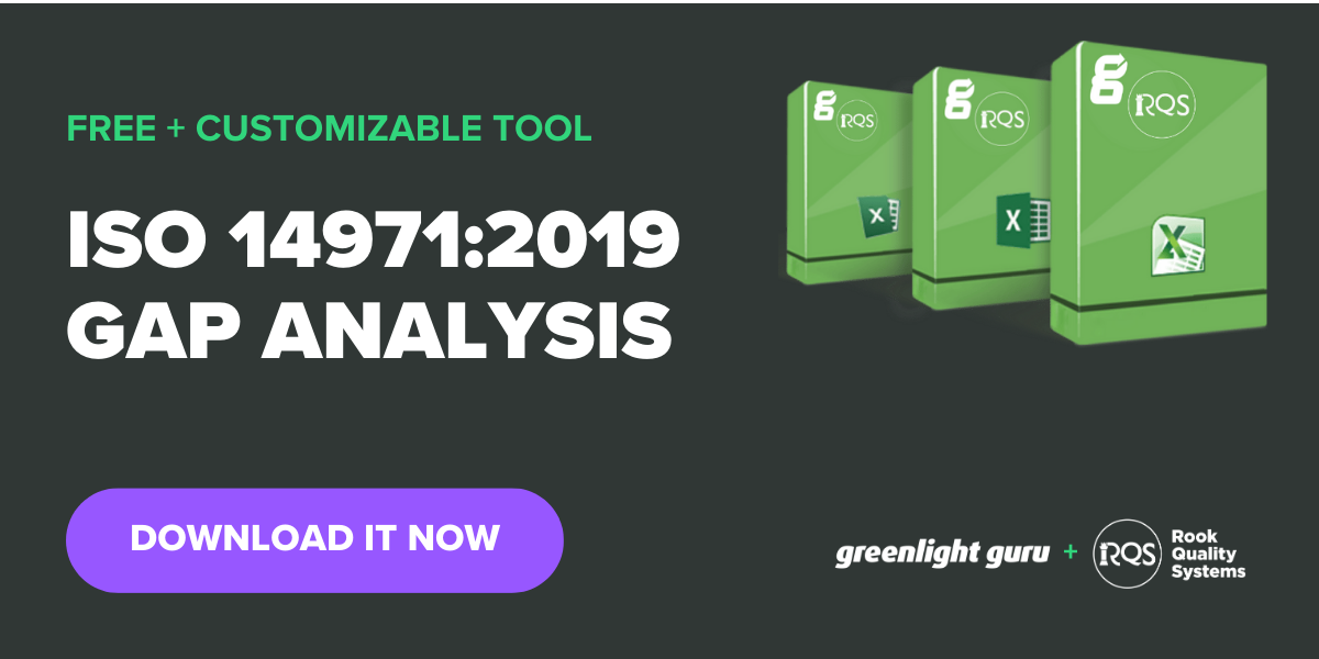 ISO 14971:2019 Gap Analysis Tool | Greenlight Guru + RQS