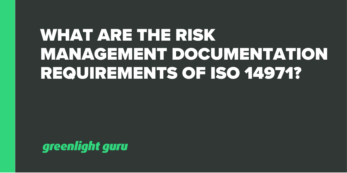 What are the Risk Management Documentation Requirements of ISO 14971?